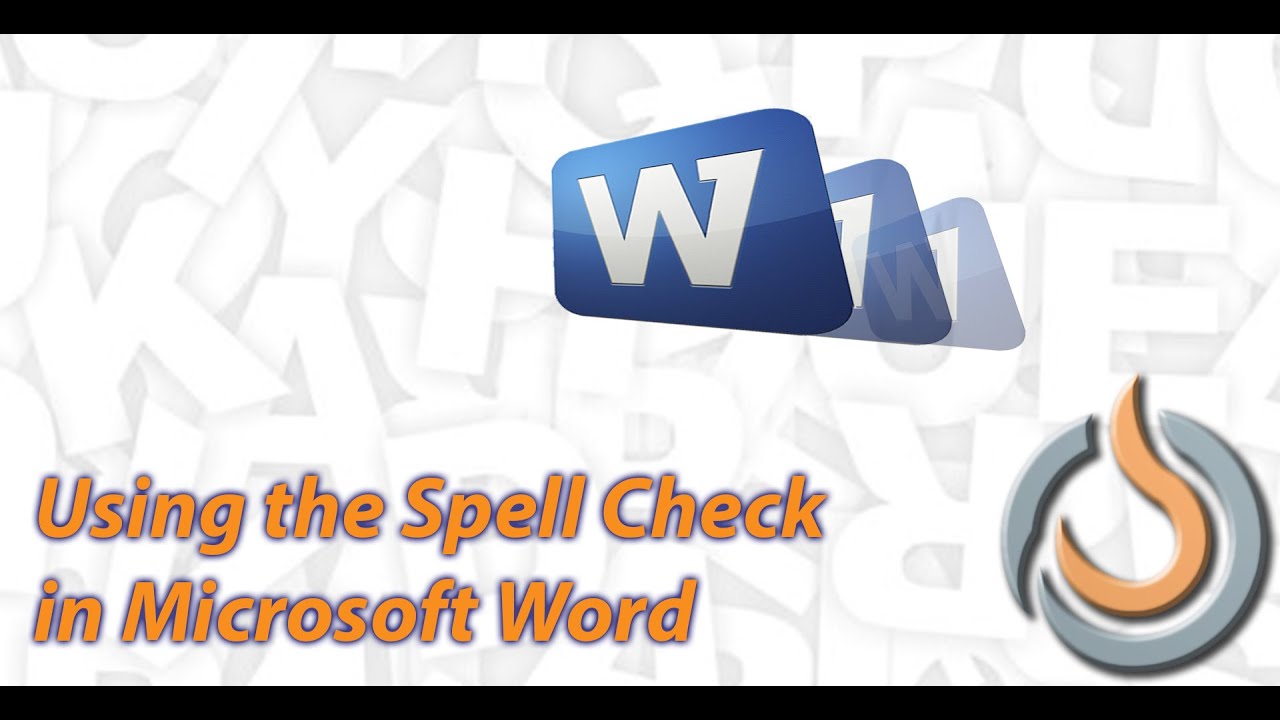How to Use the Spell Check in Microsoft Word - YouTube