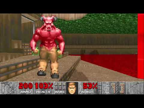 DooM [E1M8 - Phobos Anomaly] w/ commentary (Ultra-Violence 100%) Walkthrough