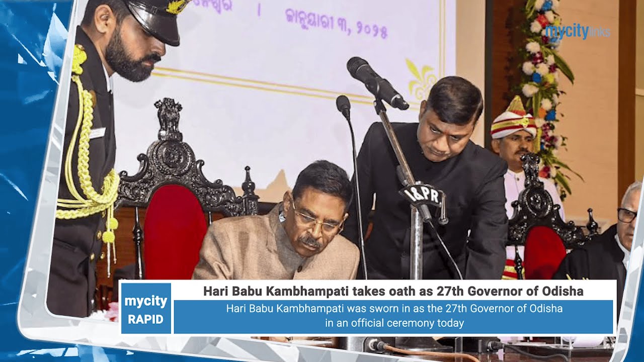 Hari Babu Kambhampati takes oath as 27th Governor of Odisha | News ...