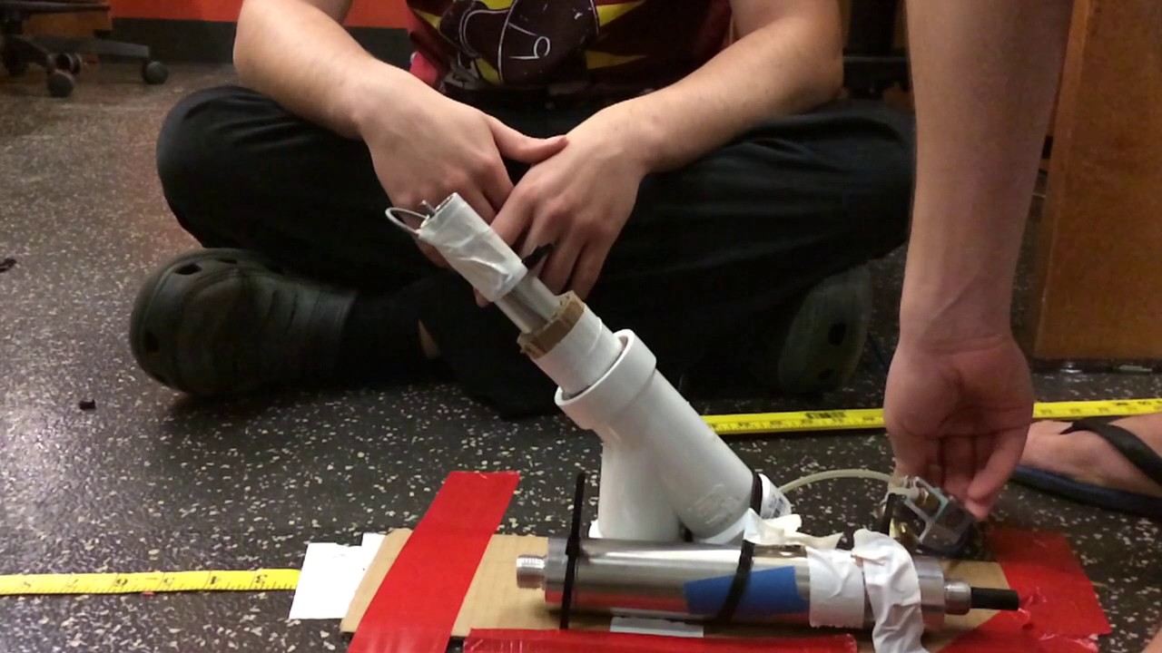 Pneumatic Ball Launcher Section D - YouTube
