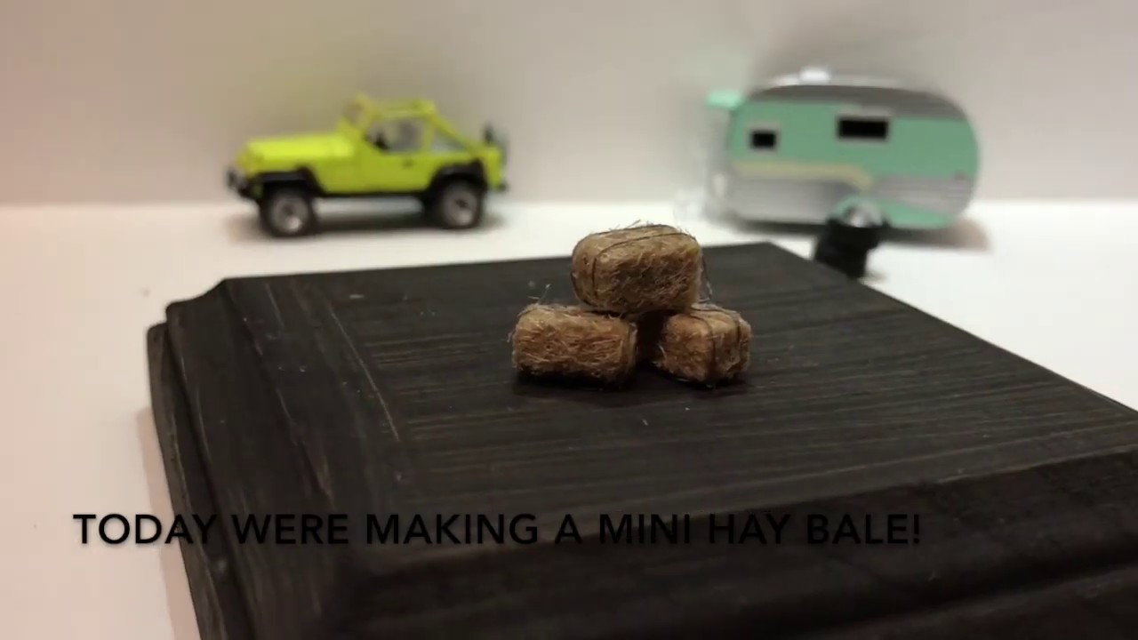 Realistic diorama Hay Bales! - Tutorial - YouTube