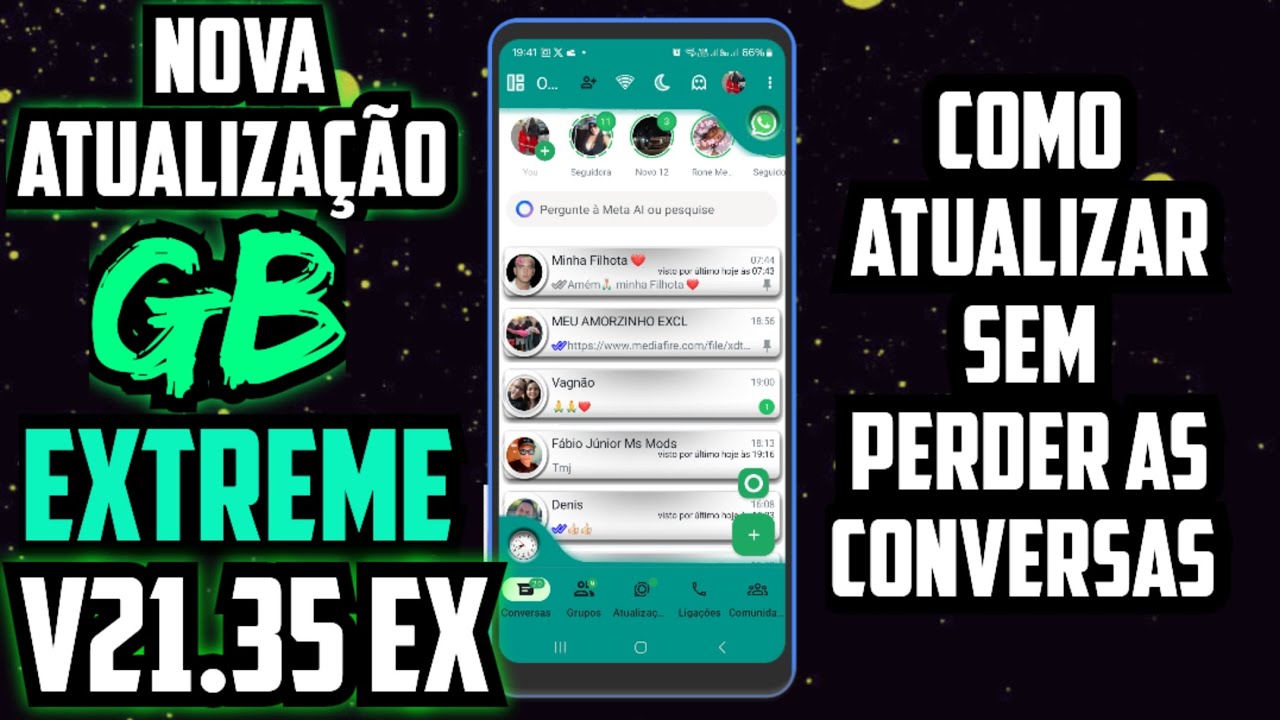 ATUALIZOU UM DOS MELHORES WHATSAPP MODIFICADO 2025! GBEXTREME V21.3EX ...