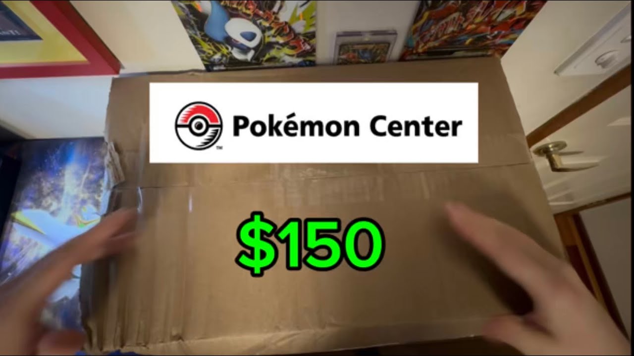 Opening Up a $150 Pokémon Center Package!! - YouTube