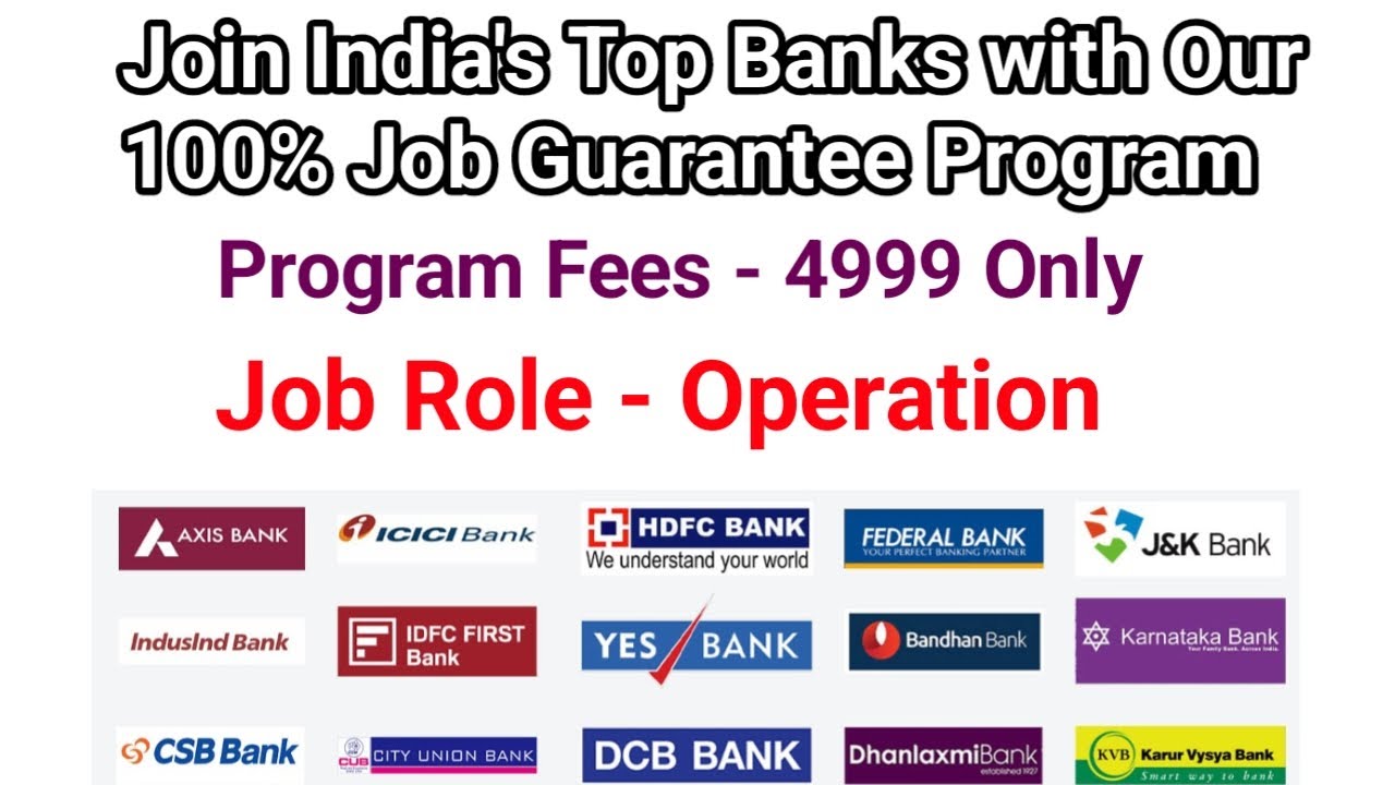 100% Job Guarantee Program | Get a Banking Job in Just 90 Days! | Apply ...