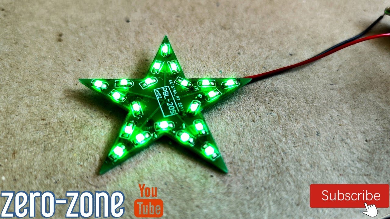 Five-Pointed Star Breathing Light Gradient LED Light For Christmas ...