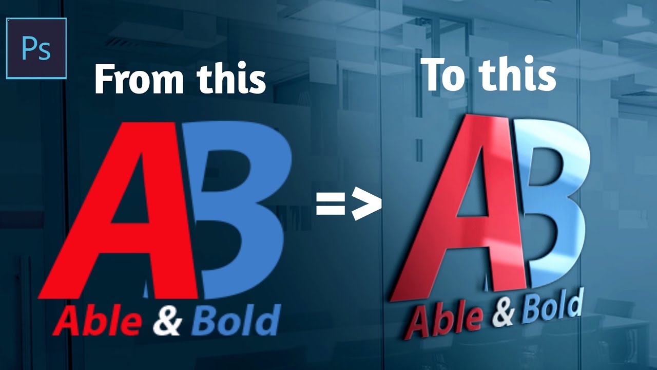 3D Logo Design in 10 minutes using Photoshop - YouTube