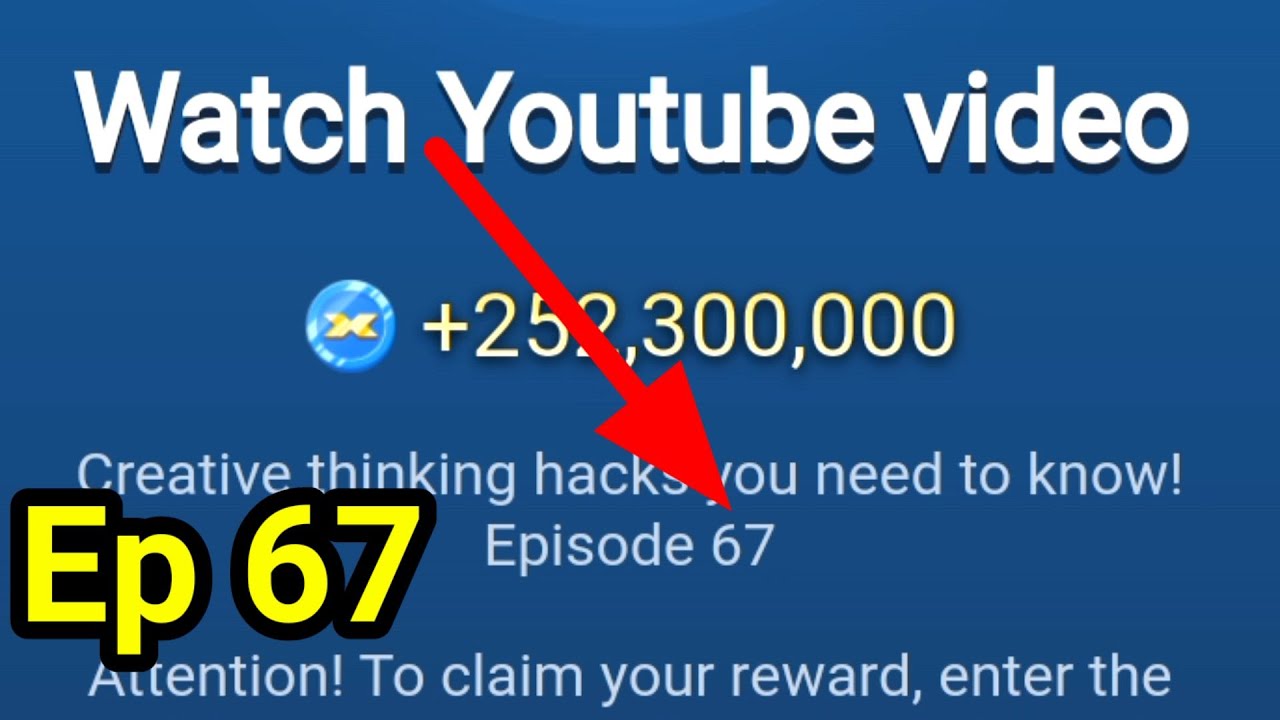 X Empire Youtube Video Code 67 , X Empire Episode 67 Code, X Empire ...