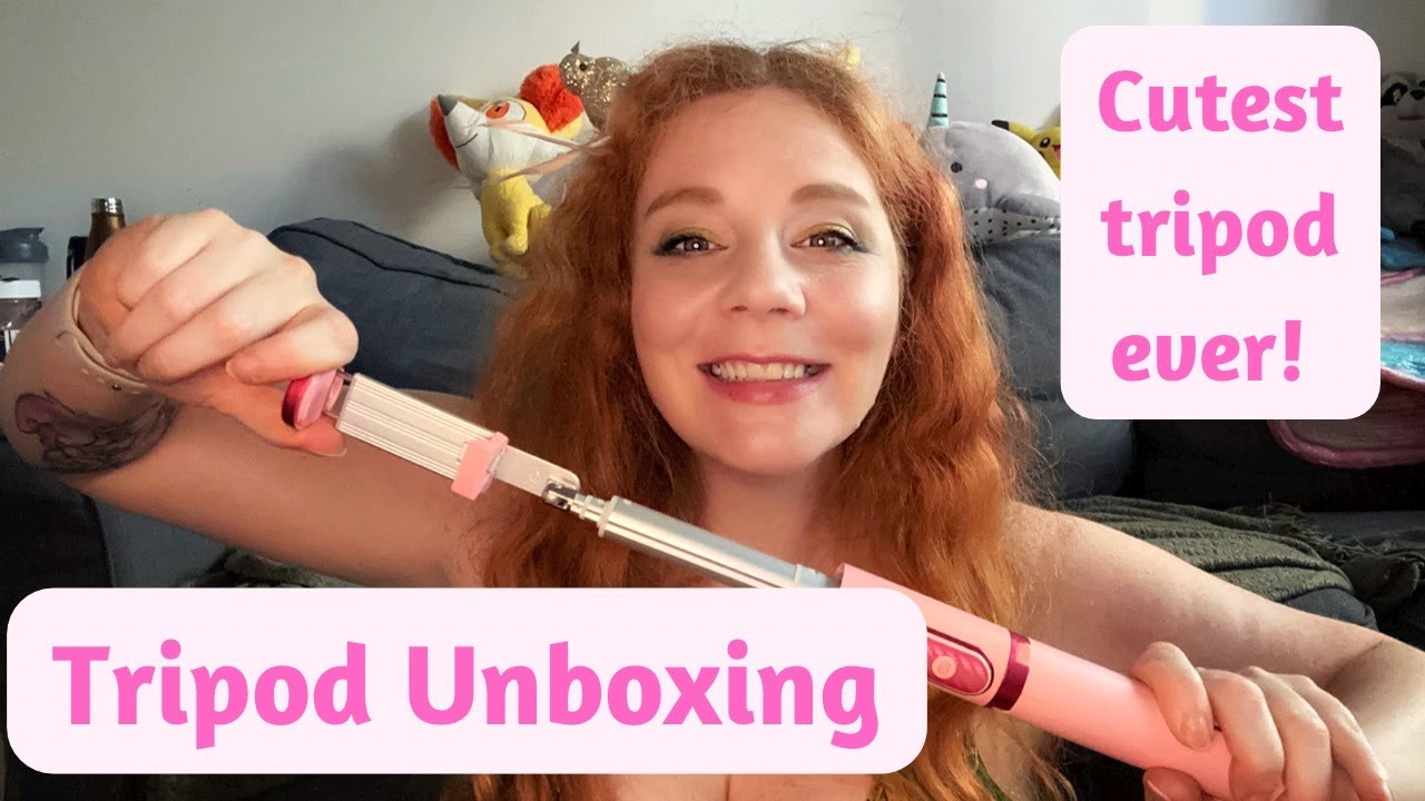 New Tripod Unboxing: cute pink tripod! - YouTube