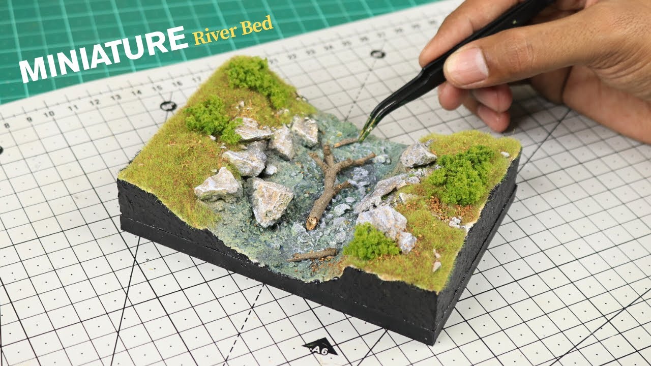 I Made Realistic River Bed Diorama - YouTube