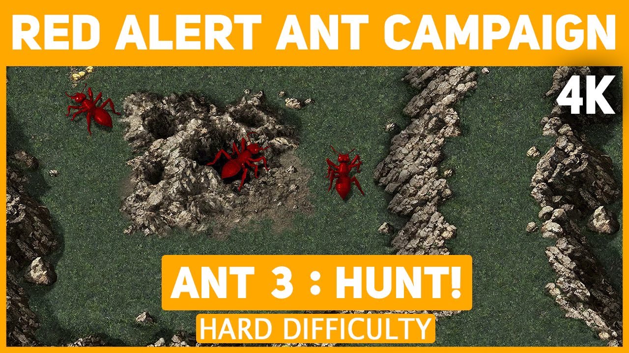 Red Alert Remastered 4K - Ant Campaign - Mission 3: Hunt! - Hard ...