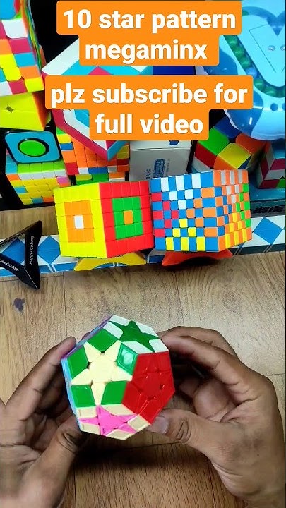 how to make 10 star pattern on megaminx #cubing #cube #trending # ...