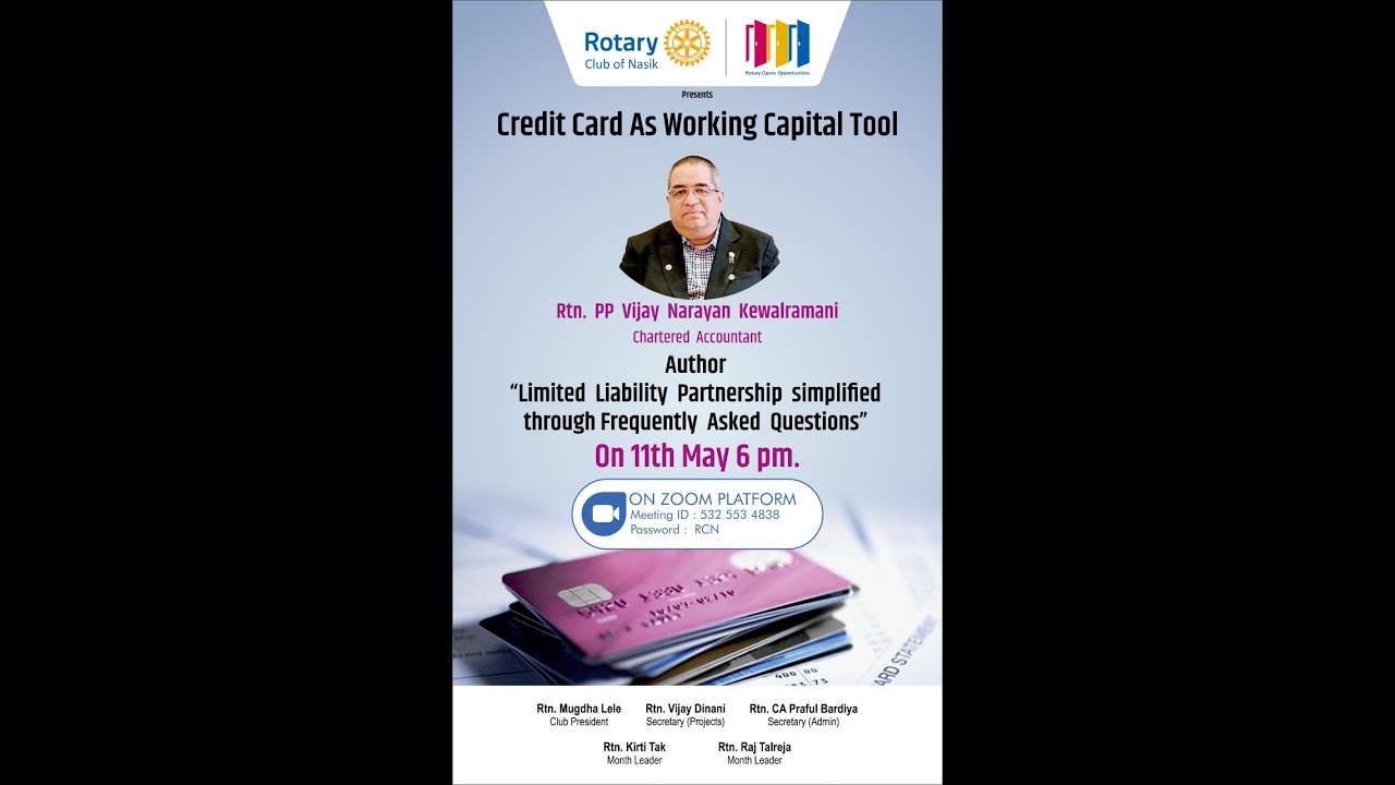 Credit Cards as Effective Working Capital Tool by PP Vijay Kewalramani ...