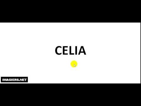 How To Pronounce French First Name # CELIA - YouTube