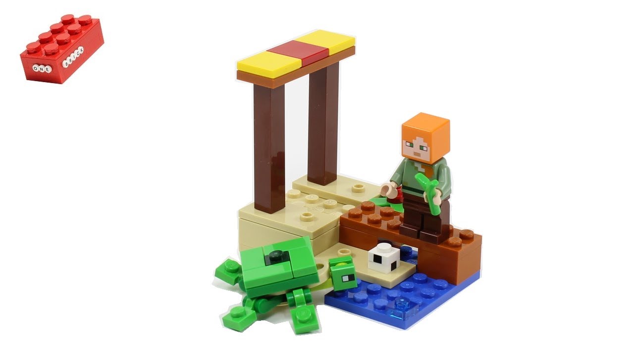 LEGO 30432 The Turtle Beach - Minecraft - YouTube