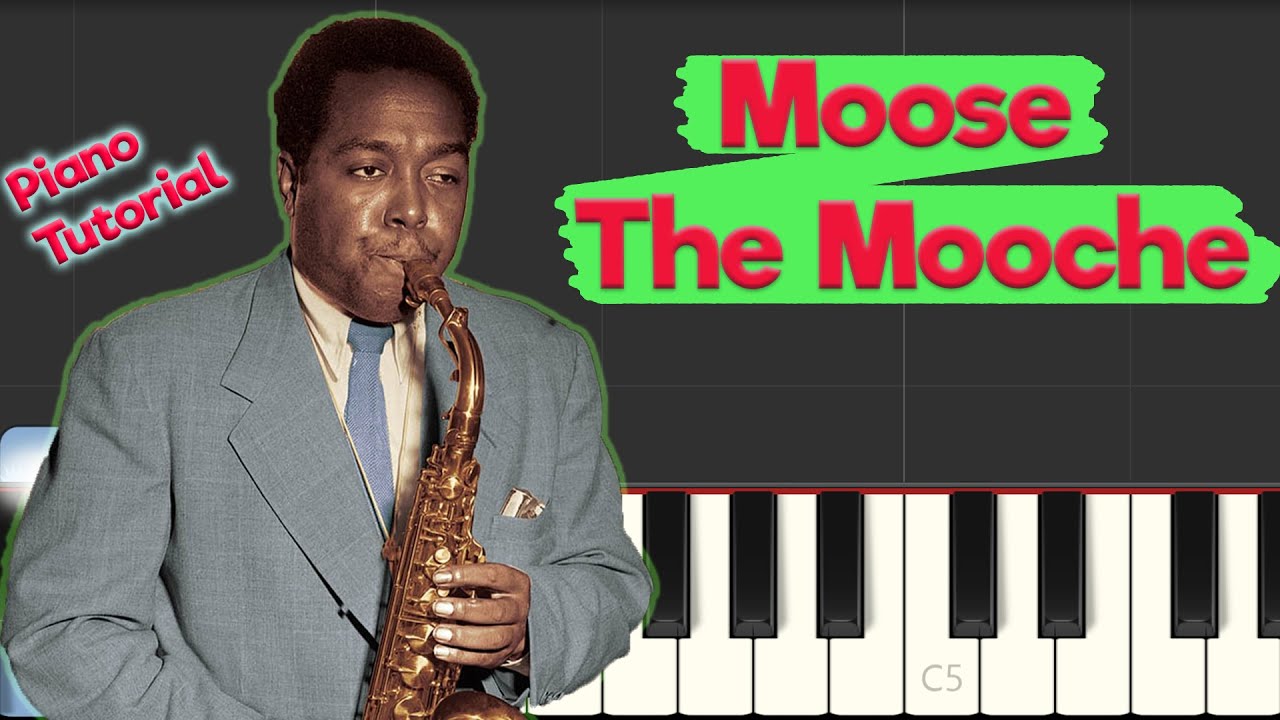 Charlie Parker - Moose The Mooche - Jazz Piano Tutorial - YouTube