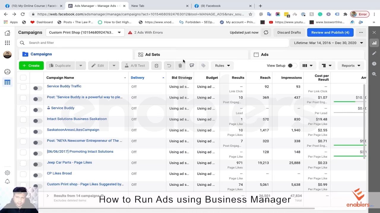 How to Run Ads using Business Manager? | Facebook Ads Basis & Advanced ...