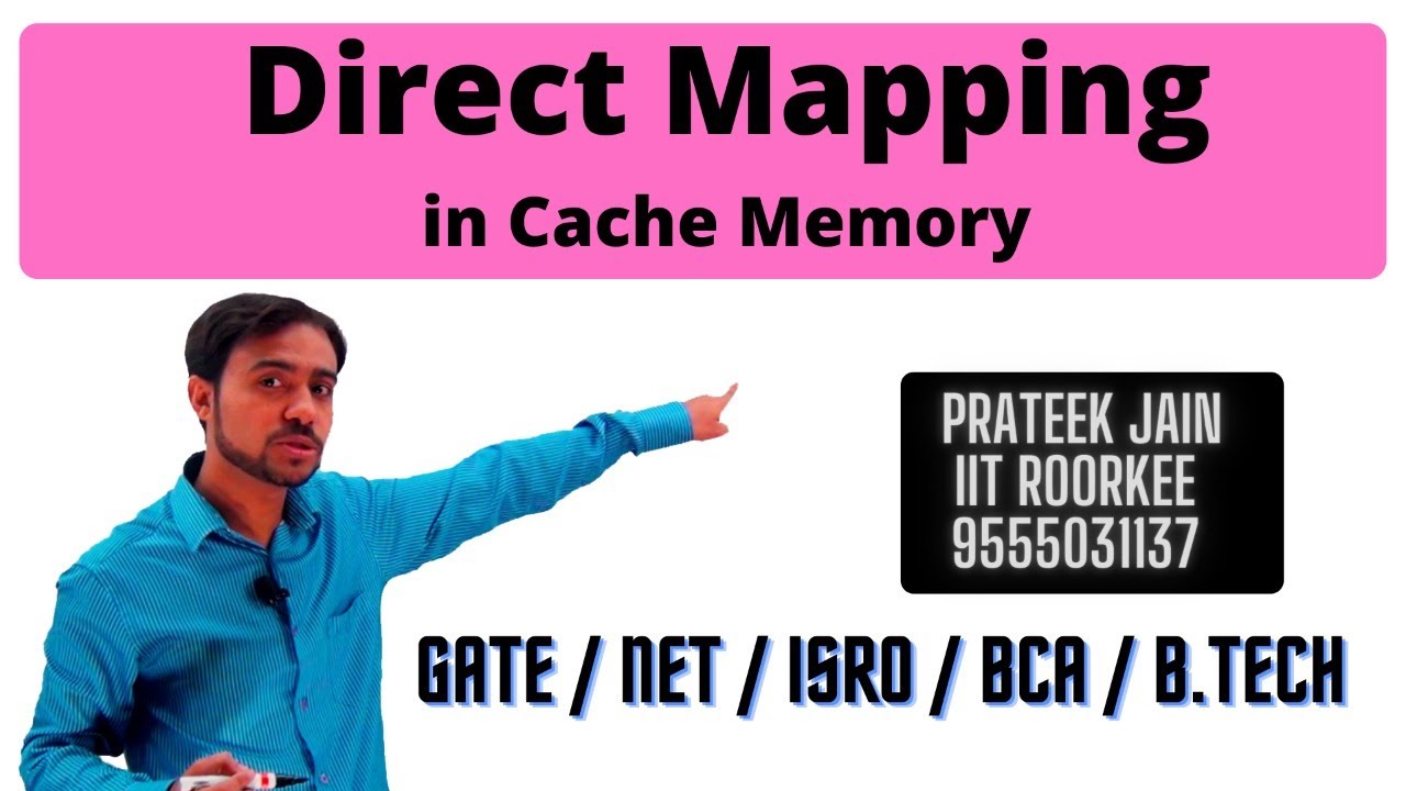 Lecture 4 - Direct Mapping with Example | Cache Memory Mapping - YouTube