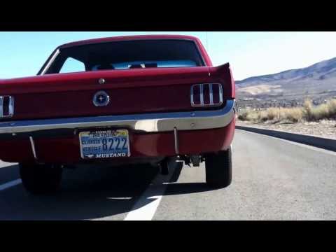 1965 mustang inline 6 with a single flowmaster