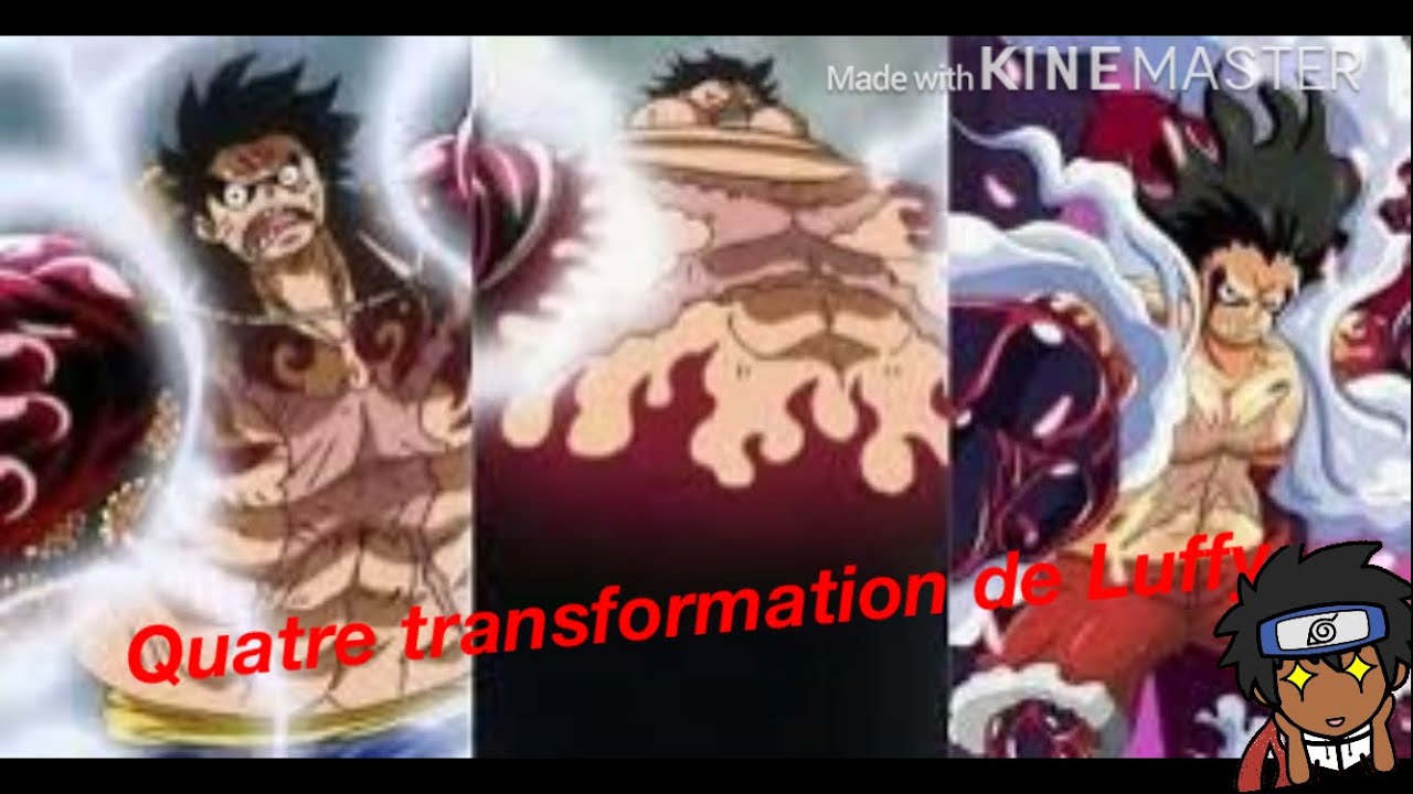 Les quatre transformations de Luffy - YouTube
