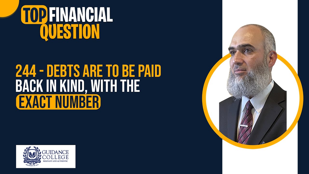 244 - Debts are to be paid back in kind, with the exact number - YouTube