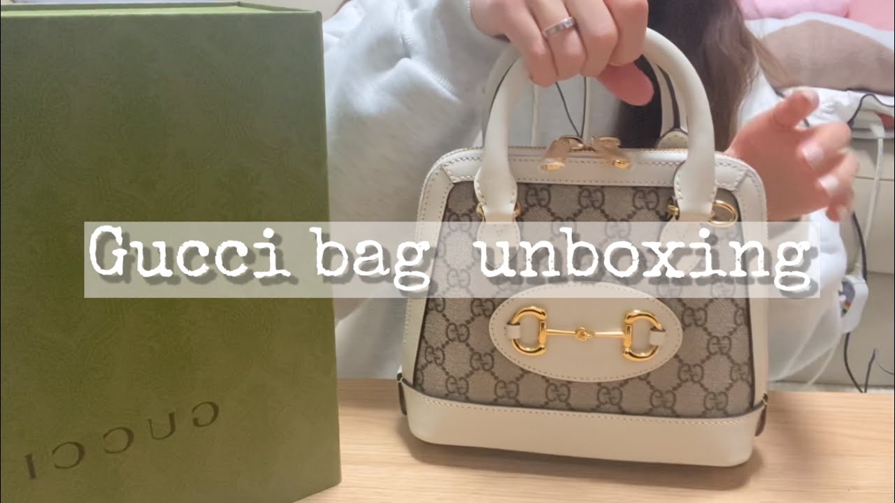 [ASMR]생일선물로 받은 구찌백 언박싱 수다 asmr ㅣ gucci bau unboxing asmr ㅣ talking asmr ...