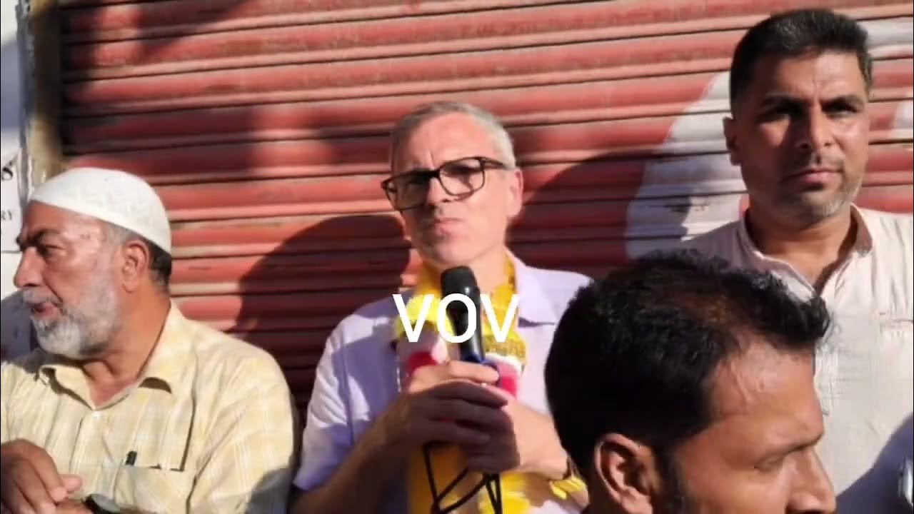Omar Abdullah at Sherpathri Ganderbal - YouTube