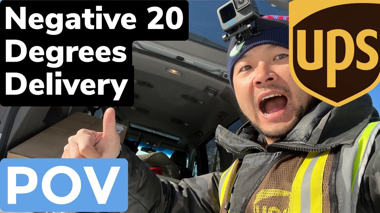 Day in the Life of a UPS DRIVER Ski Mask Edition - YouTube