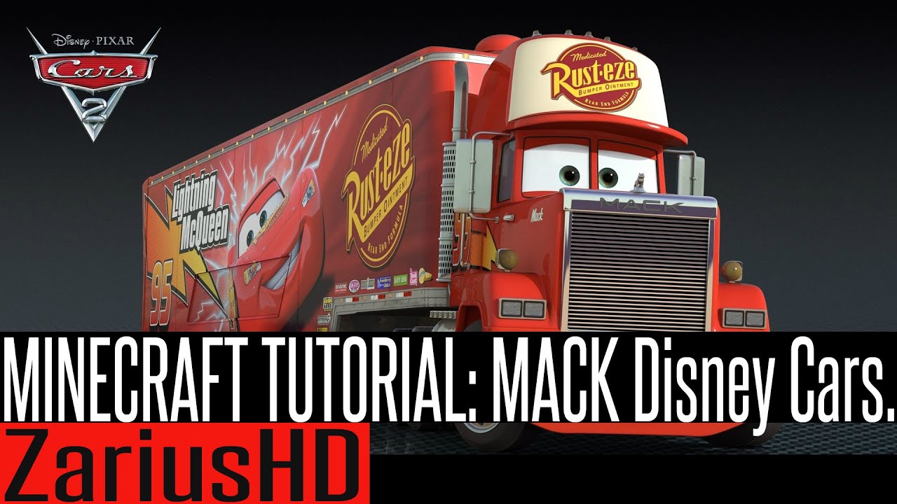 Minecraft Vehicle Tutorial - How to Build : MACK from Disney's Cars ...