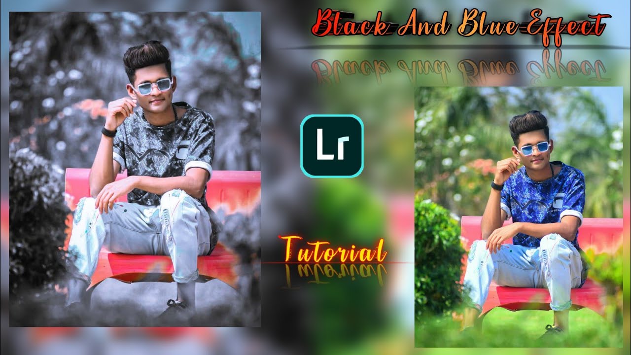 Lightroom black and blue effect photo editing tutorial in mobile || Satish Creator || - YouTube