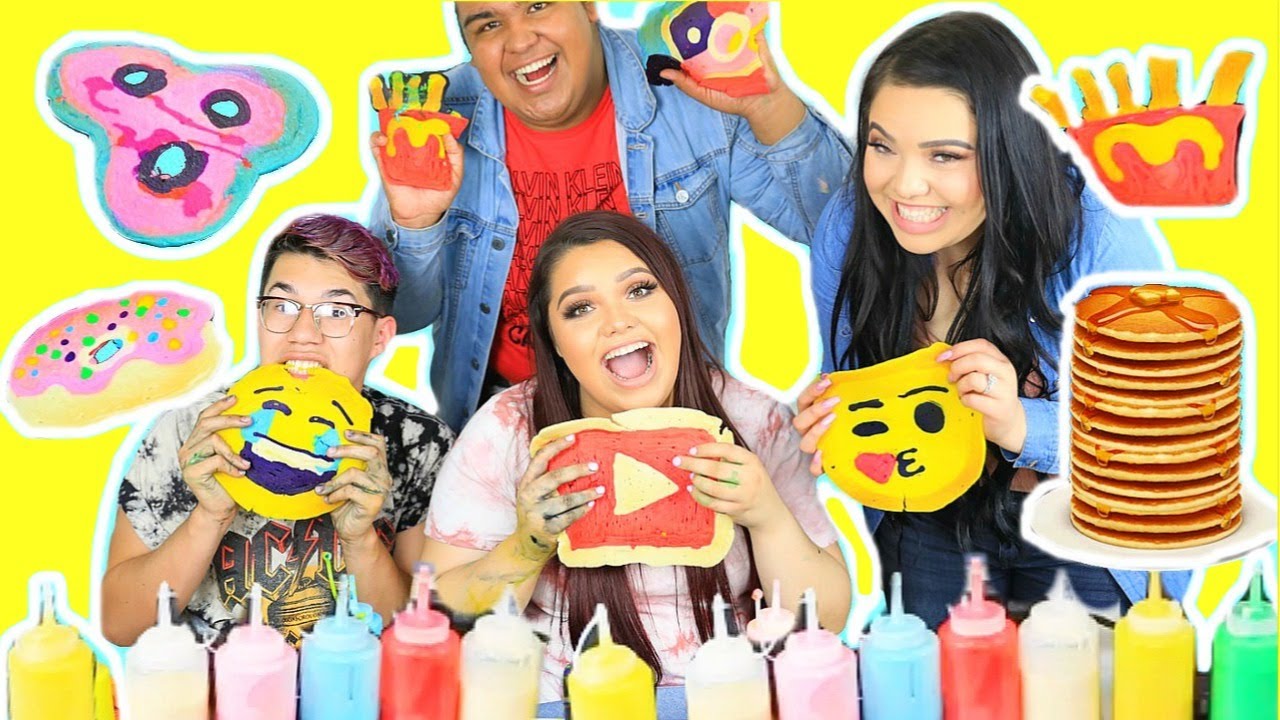PANCAKE ART CHALLENGE - YouTube
