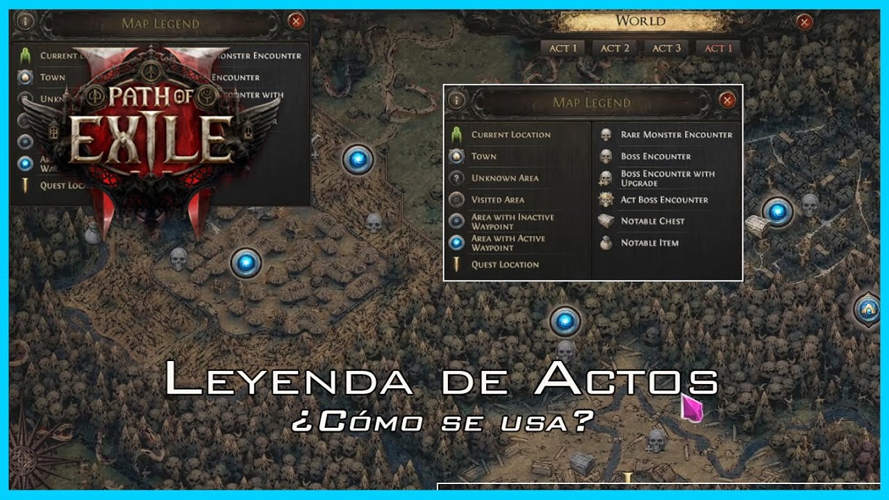 Path of Exile 2 - Los mapas de Actos tienen Leyenda - YouTube