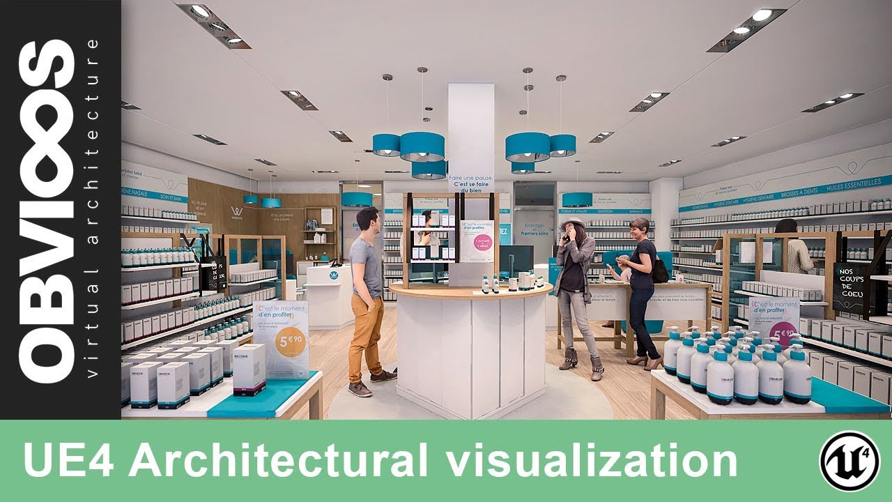 UE4 REAL TIME ARCHVIZ - WELLPHARMA CONCEPT STORE - YouTube