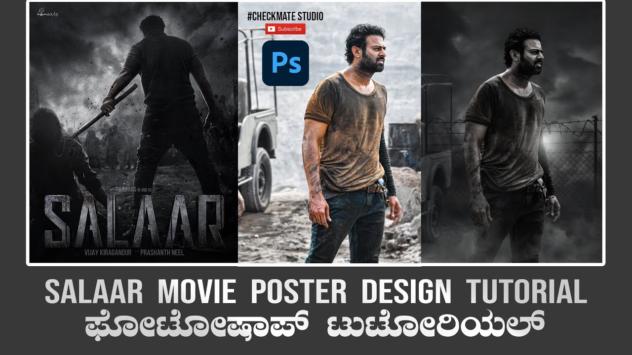 How to create Salaar Movie poster tutorial - YouTube