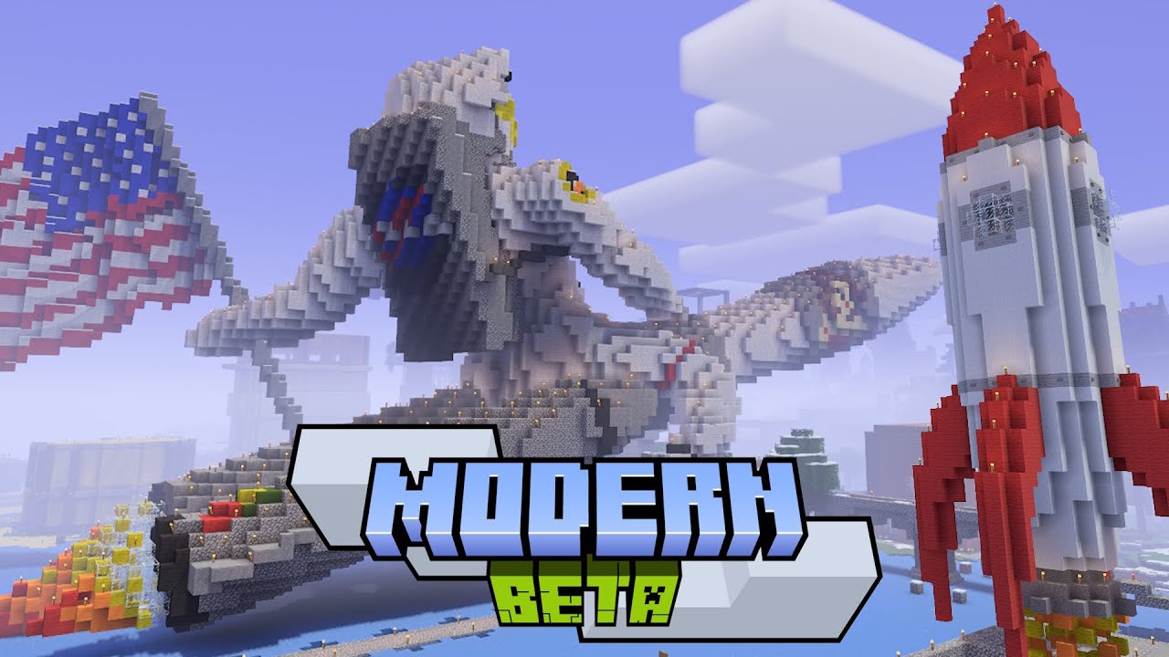 CRAZY SPACE ROCKETS ON OUR BETA MINECRAFT SMP - Modern Beta Mondays Ep.14 - YouTube