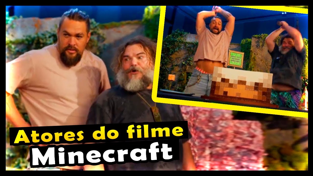 ATORES DO FILME DO MINECRAFT JUNTOS EM VÍDEO OFICIAL! - YouTube