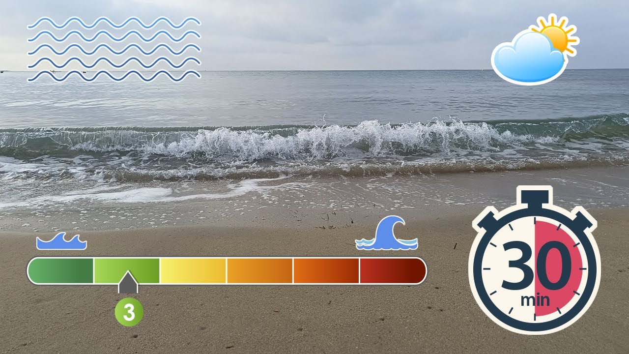 30 Minutos de Olas Relajantes en la Playa (Nivel 3) - Relajación y ...