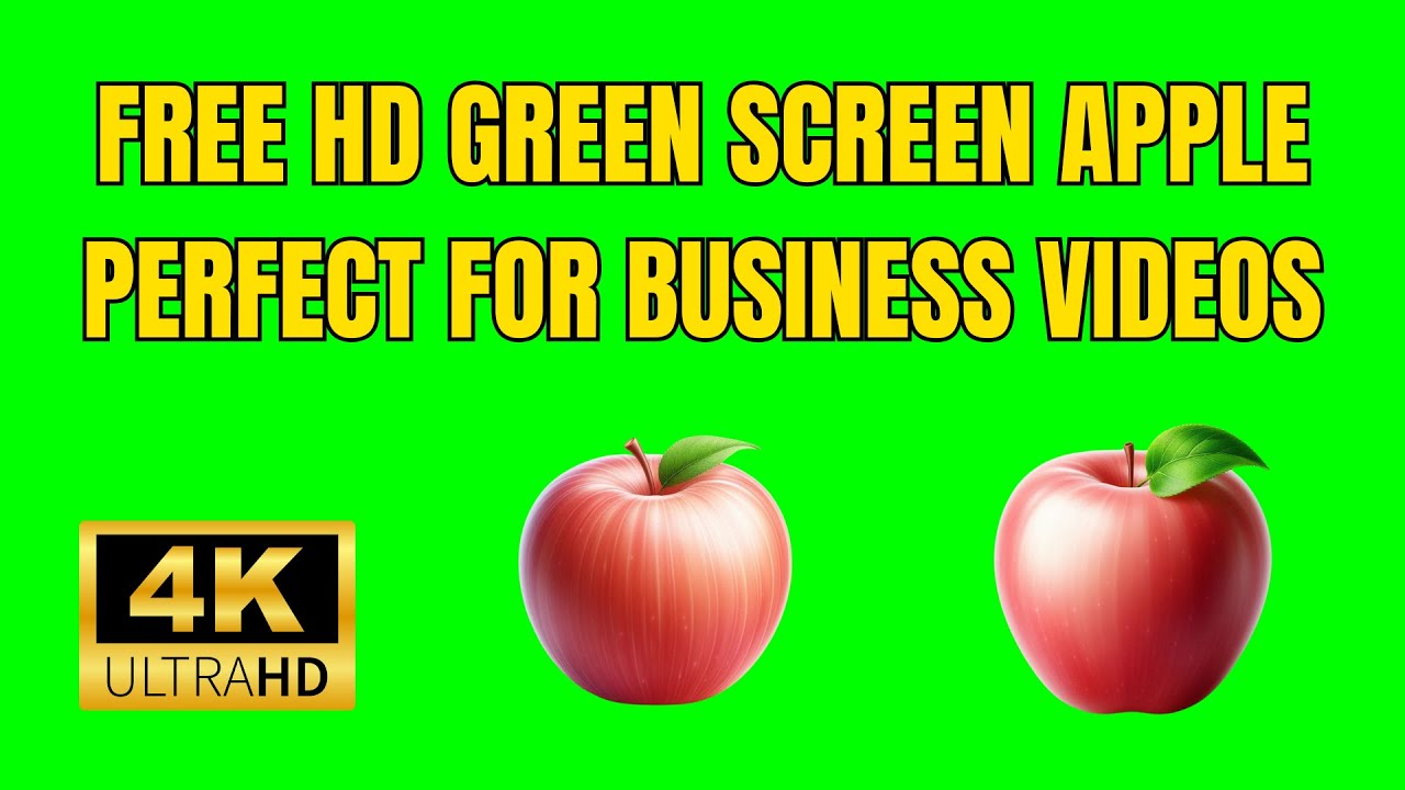 FREE HD Green Screen Apple | Perfect for Business Videos - YouTube