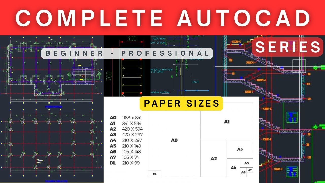 AutoCAD | Paper Sizes | autocad tutorails for civil engineers | autocad ...