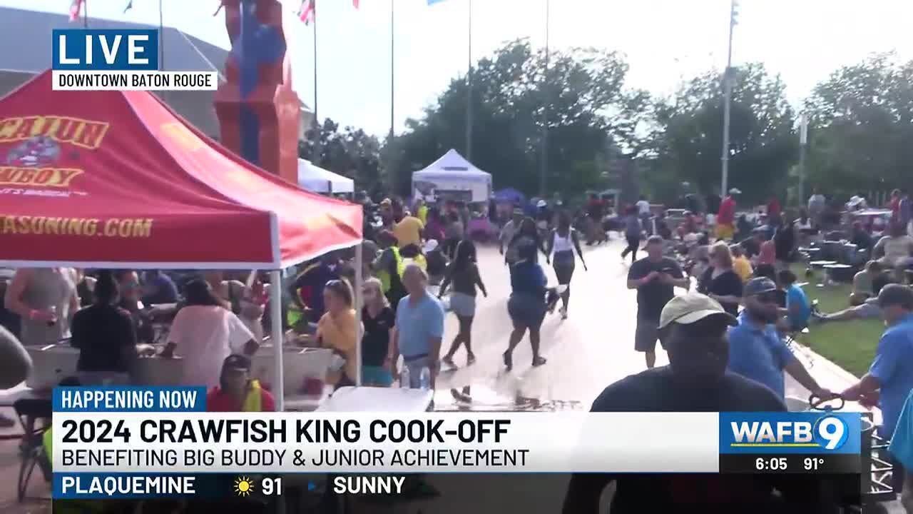 Crawfish King Cookoff happening during Live After Five - YouTube