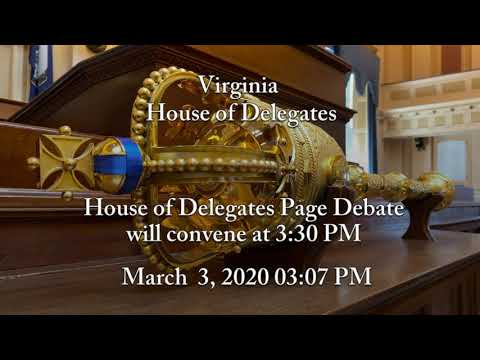 2020 House of Delegates Page Debate - YouTube