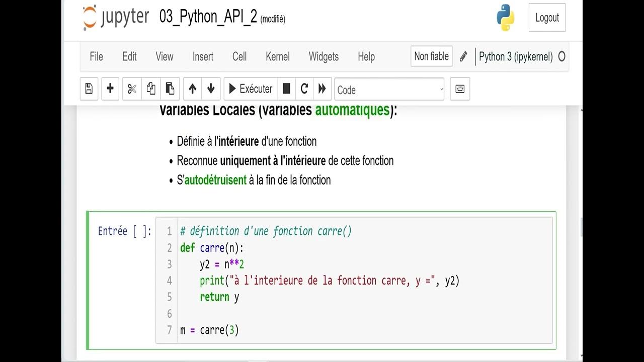 06 Python API2 2024 Fonctions, Récursivité - YouTube