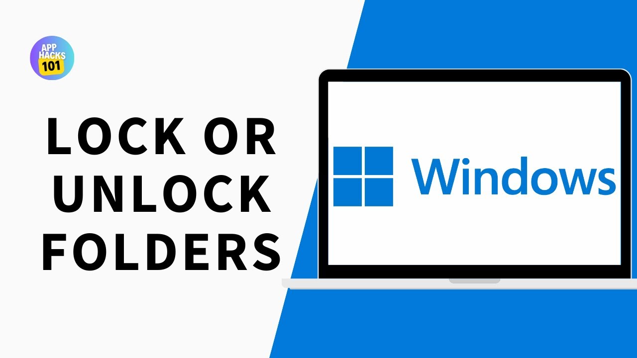 How to Lock or Unlock File and Folder in Windows - YouTube