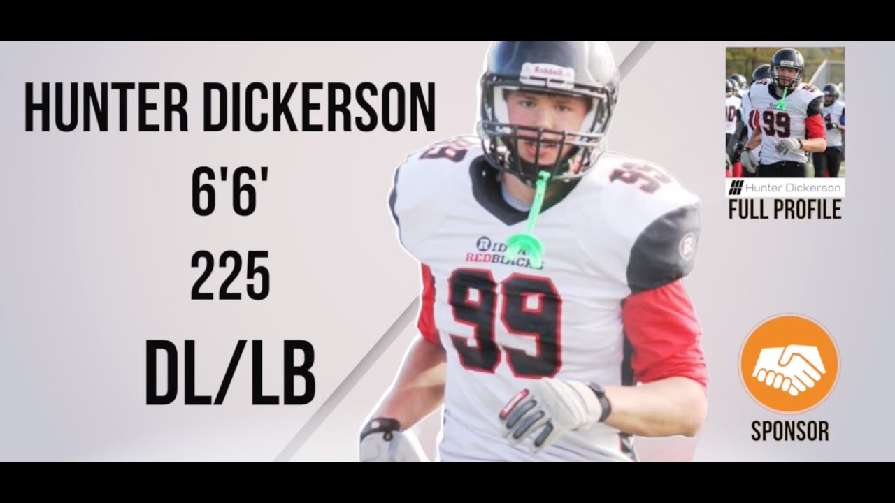 Hunter Dickerson - HESN 2K15 Football Highlights - YouTube