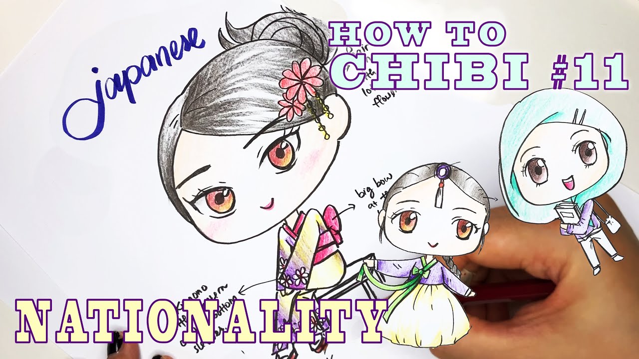 Chibi Drawing Tutorial #11 | Nationality | How to Chibi - YouTube