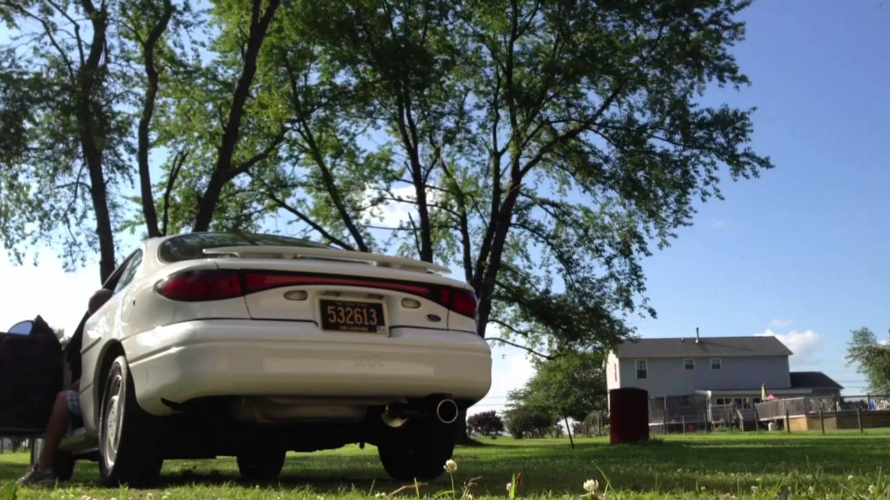 2002 Ford Escort ZX2 with S/R Borla muffler - YouTube