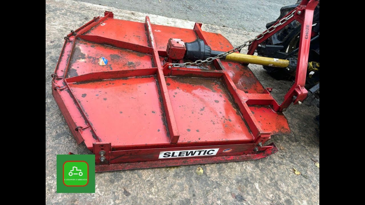 SLEWTIC OFFSET 6ft TOPPER MOWER SOLD BY www.catlowdycarriages.com - YouTube