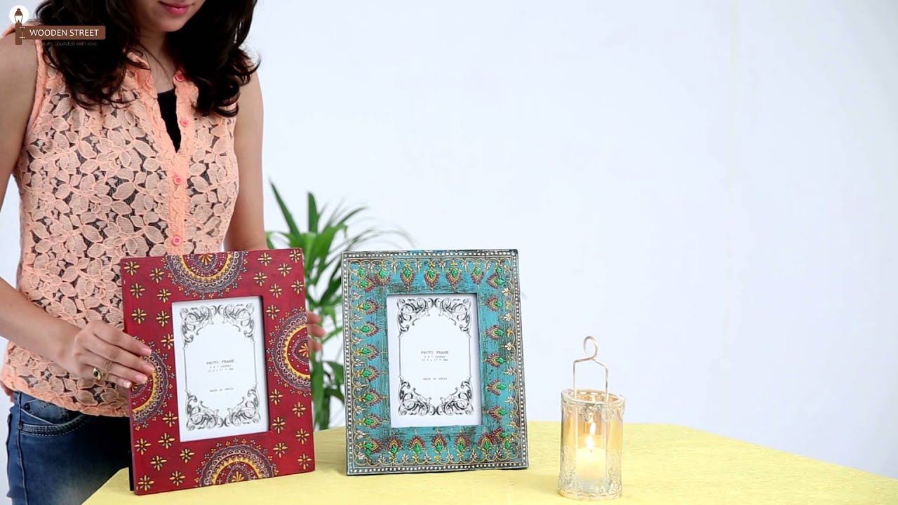 Photo Frames: Wooden Photo Frame Design By Wooden Street - YouTube