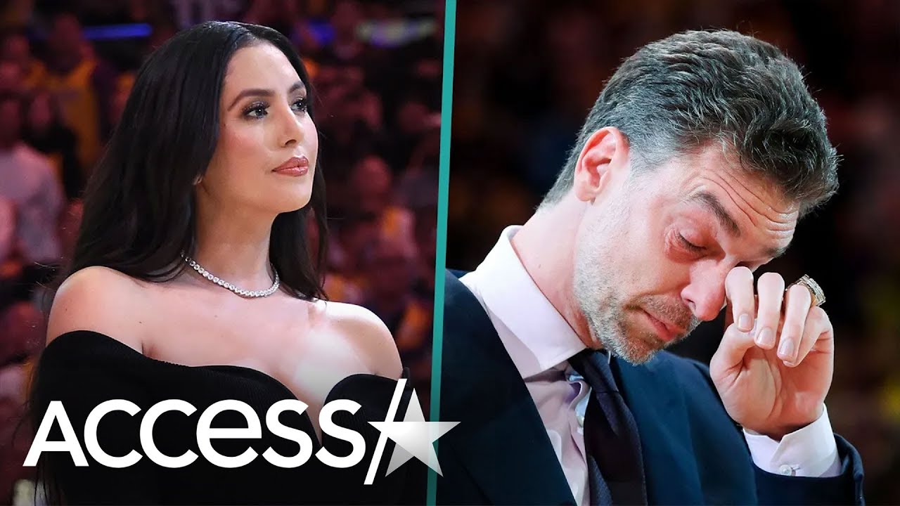 Vanessa Bryant Returns To Lakers' Arena To Honor A Tearful Pau Gasol - YouTube