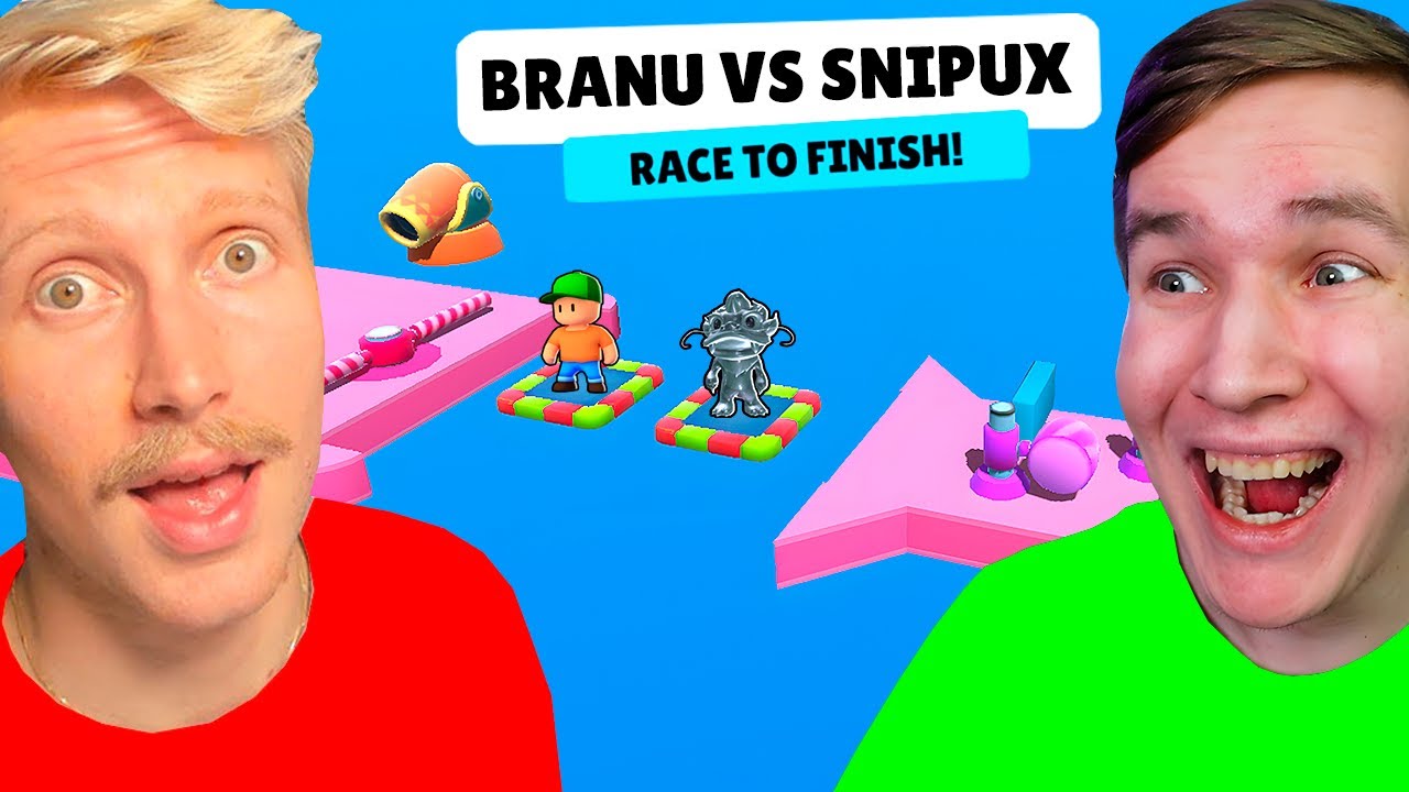 STUMBLE GUYS 30 MINUUTIN HAASTE | SNIPUX VS BRANU - YouTube