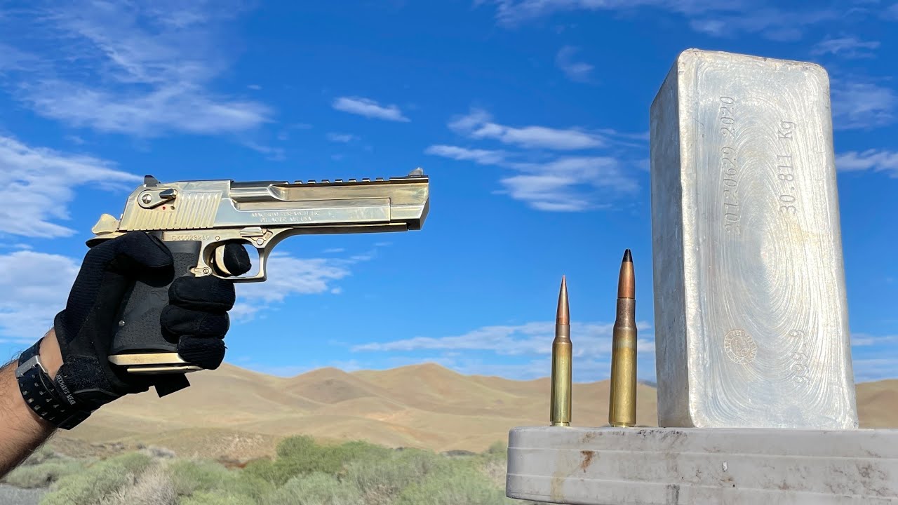 Can Silver brick stop bullets? 50BMG? - YouTube